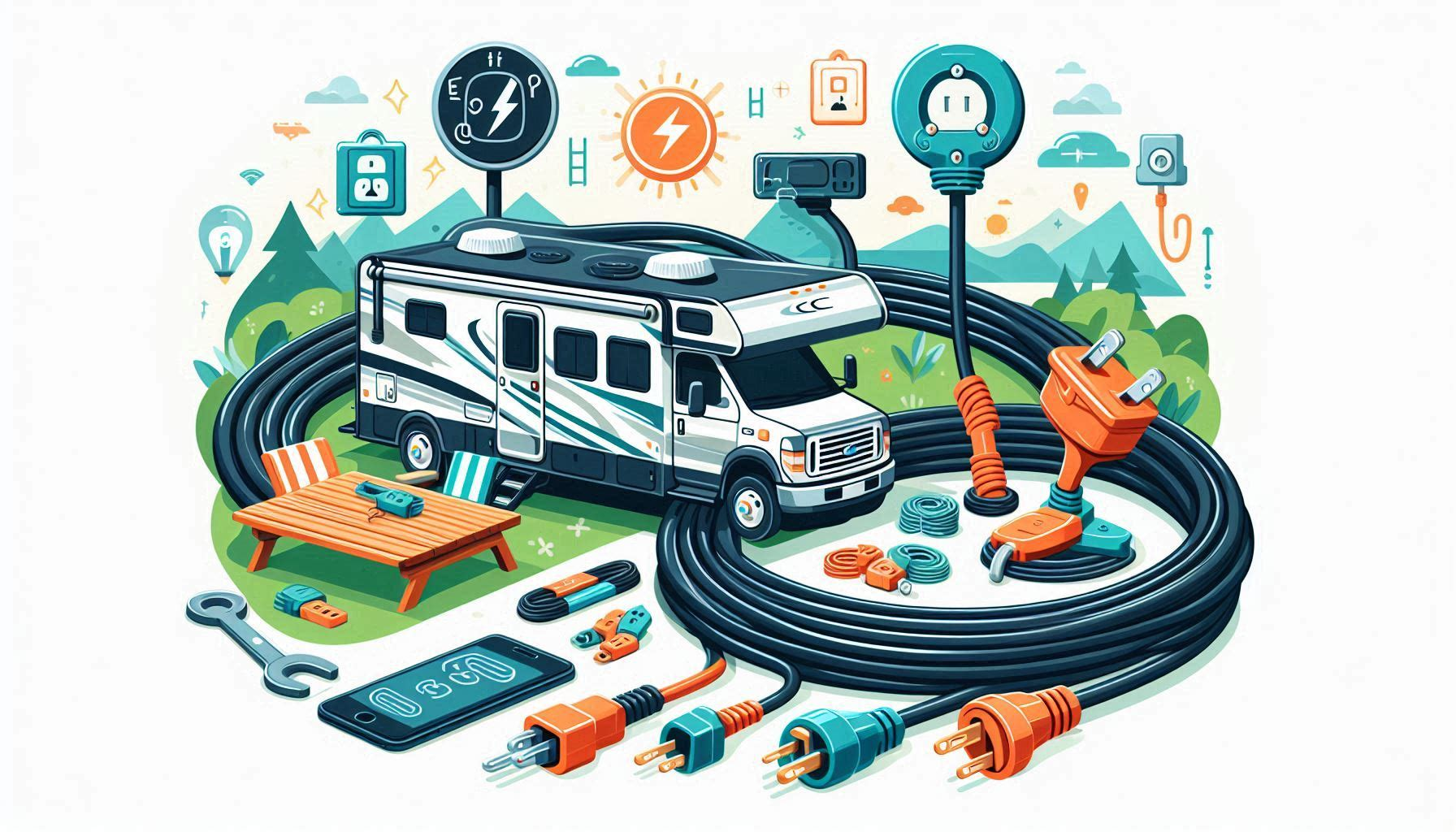 How to Upgrade Your RV’s Electrical System with 50 Amp Extension Cords ...