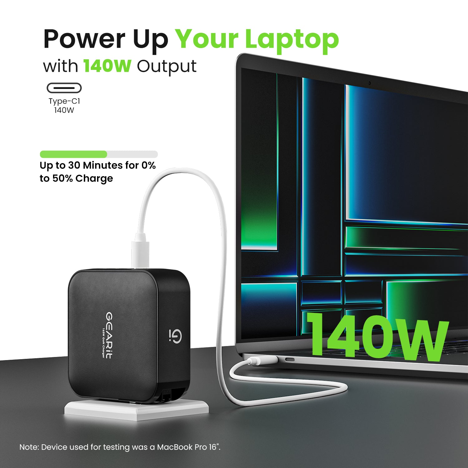 165W USB-C Super Fast GaN Charger - GEARit