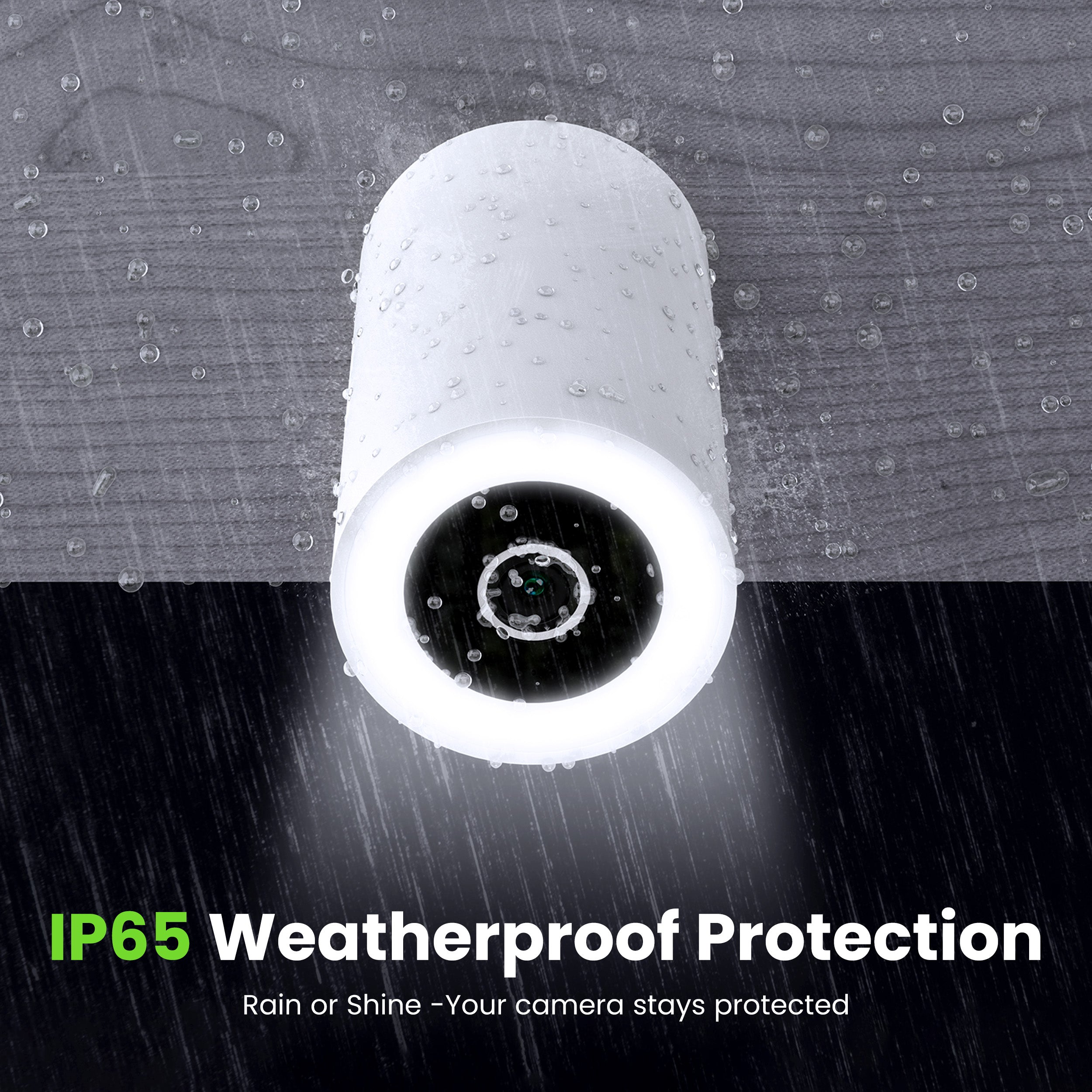 GEARit Wifi Motion Tracking Outdoor Security Camera - 2K Video, IP65 W