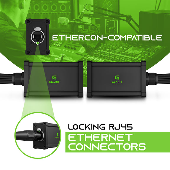 4 Channel 3-Pin XLR/DMX/AES-EBU Over Ethercon RJ45 Snake Cable - GEARit