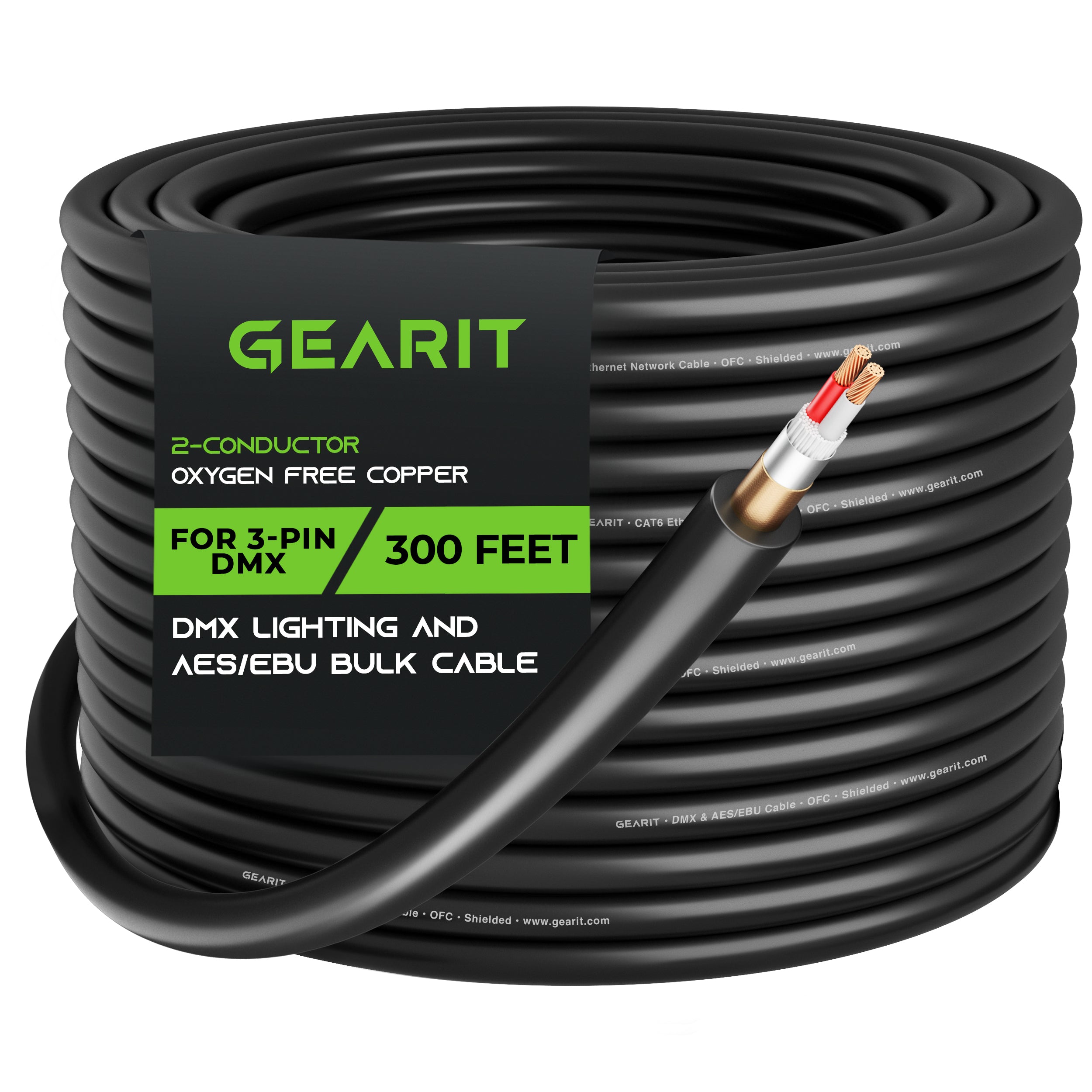 XLR / DMX OFC Bulk Cable, 300 Feet – GearIT
