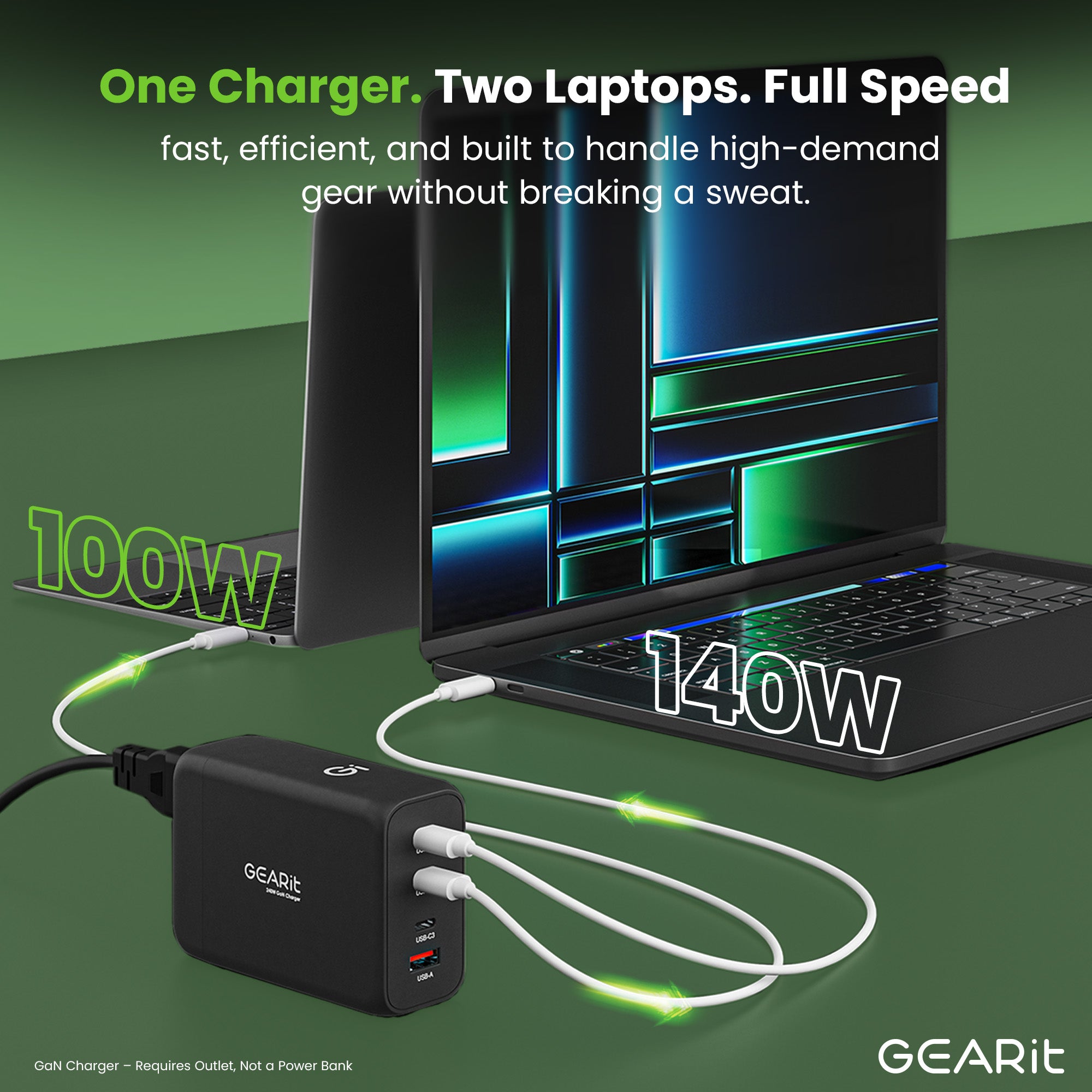 240W USB-C Super Fast GaN Charger - GEARit