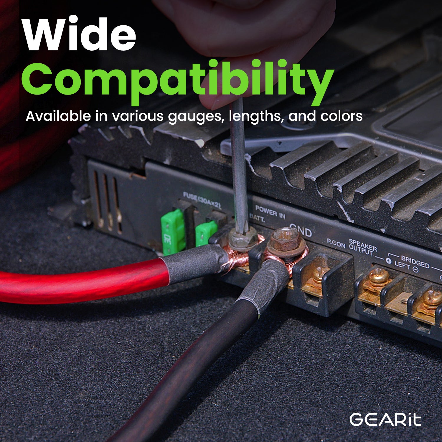 4 Gauge OFC Ground Wire - 4AWG Electrical Power Cable - 25 Feet - GEARit