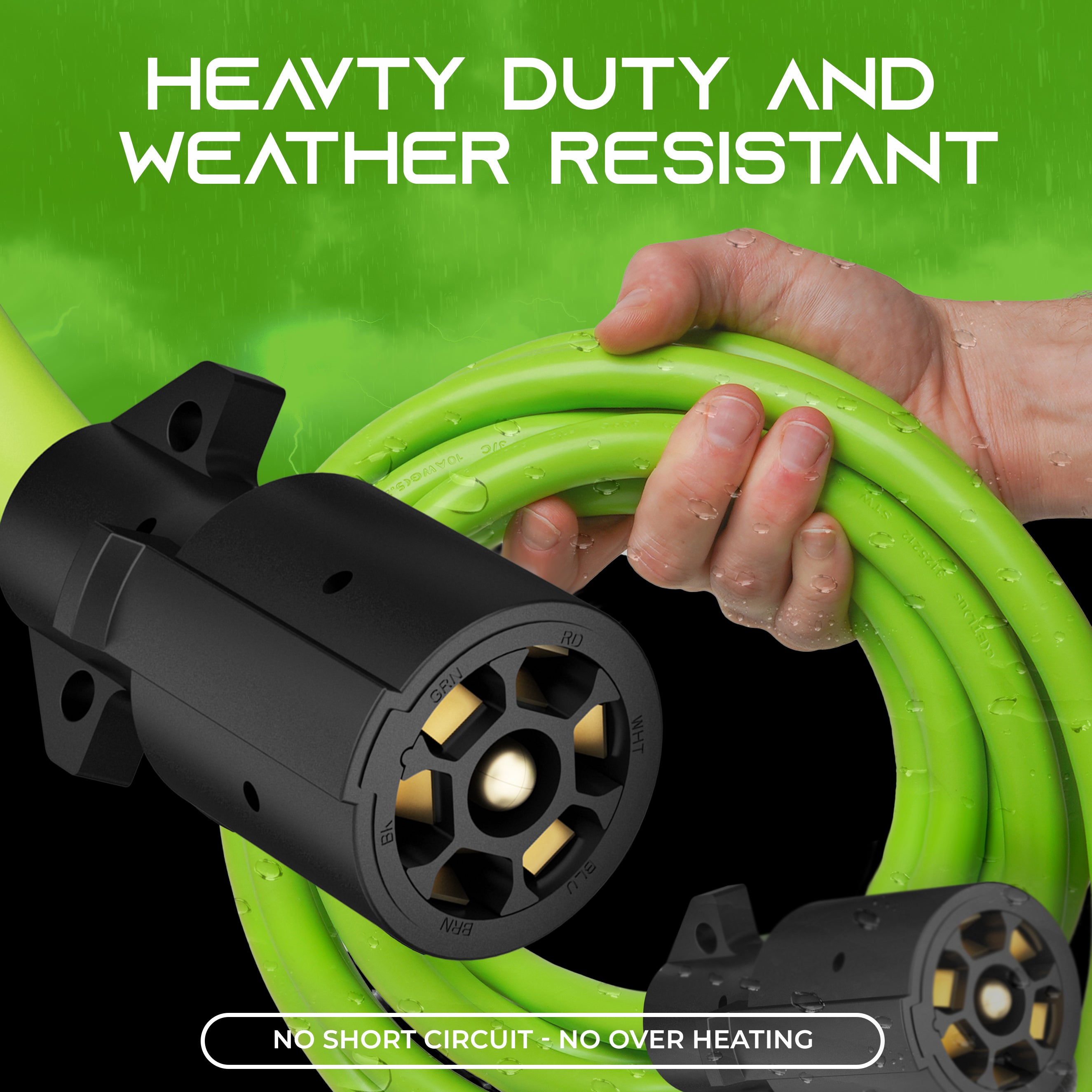 Heavy Duty 14AWG 7 Way Conductor Wire RV Trailer Cord - GEARit