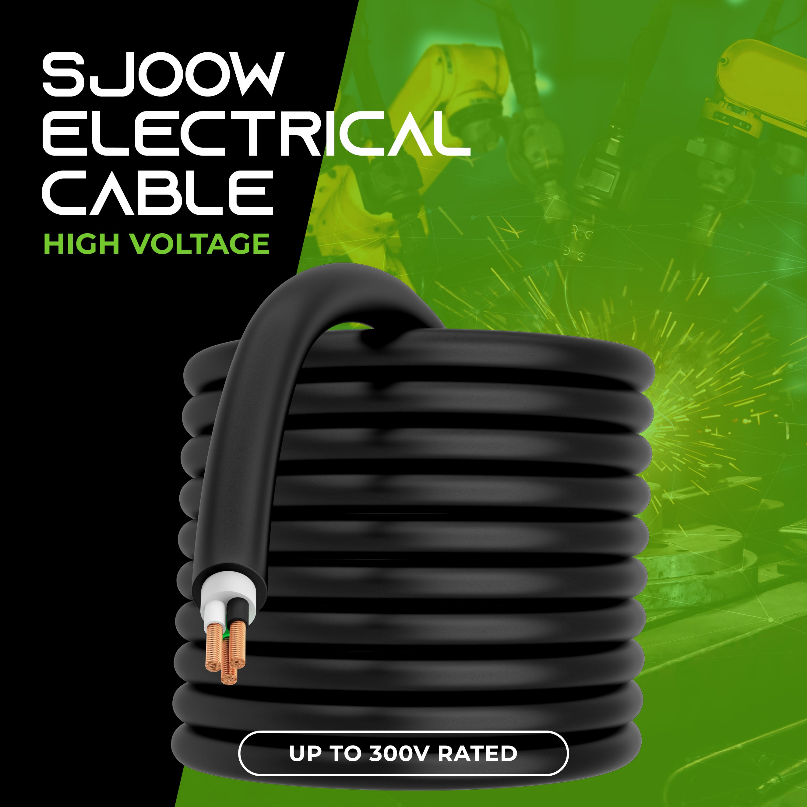 12/3 SJOOW OFC Power Cable 300V Electric Wire - GEARit