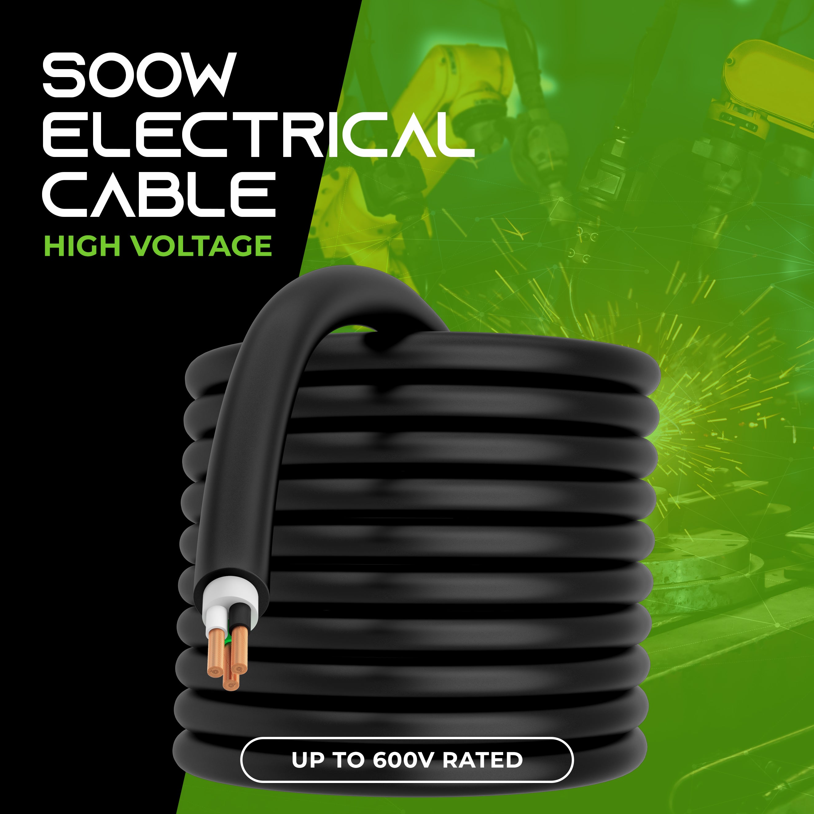 14/3 SOOW OFC Power Cable 600V Electric Wire - GEARit