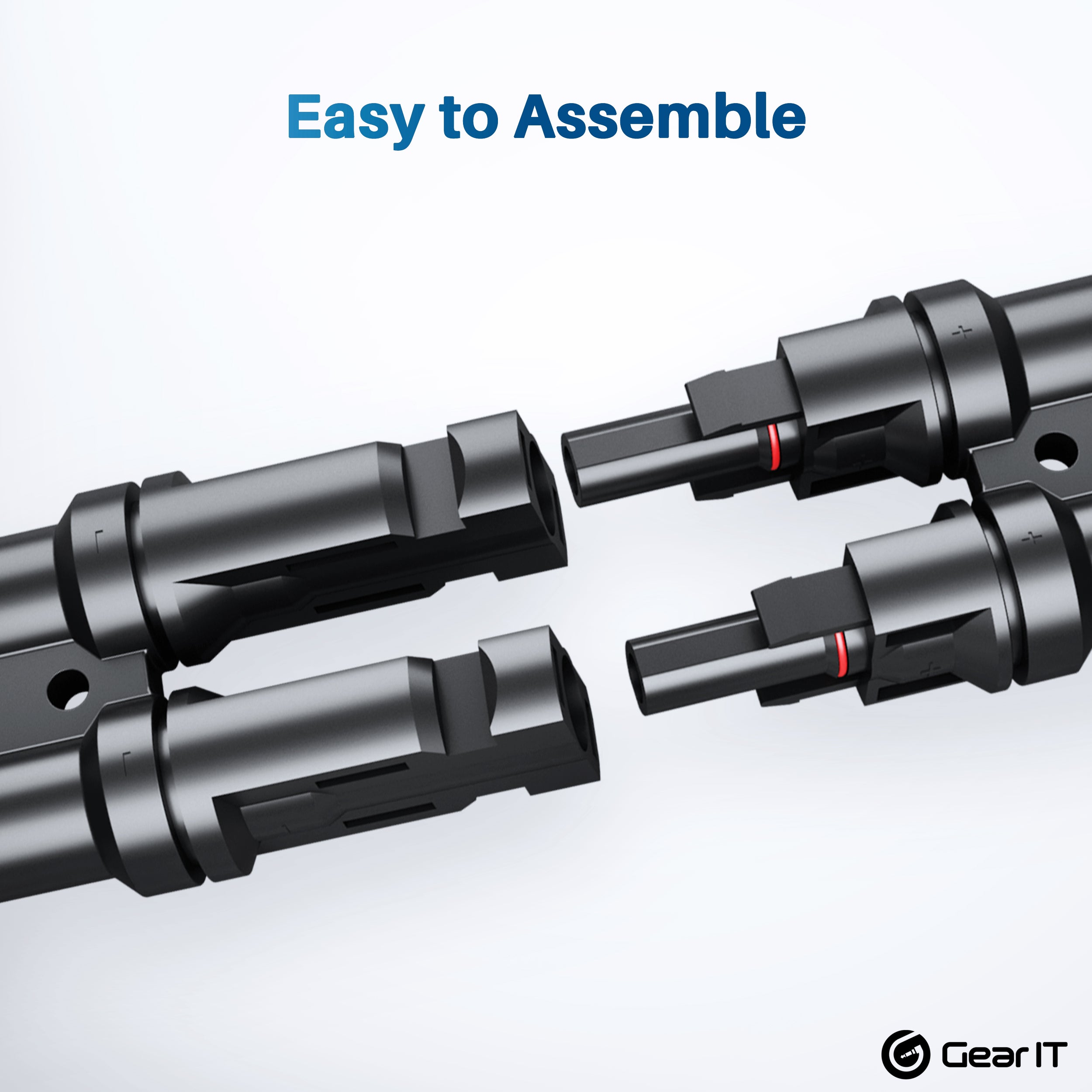 Solar Panel Parallel Connectors with Male to Female Solar Connectors f ...