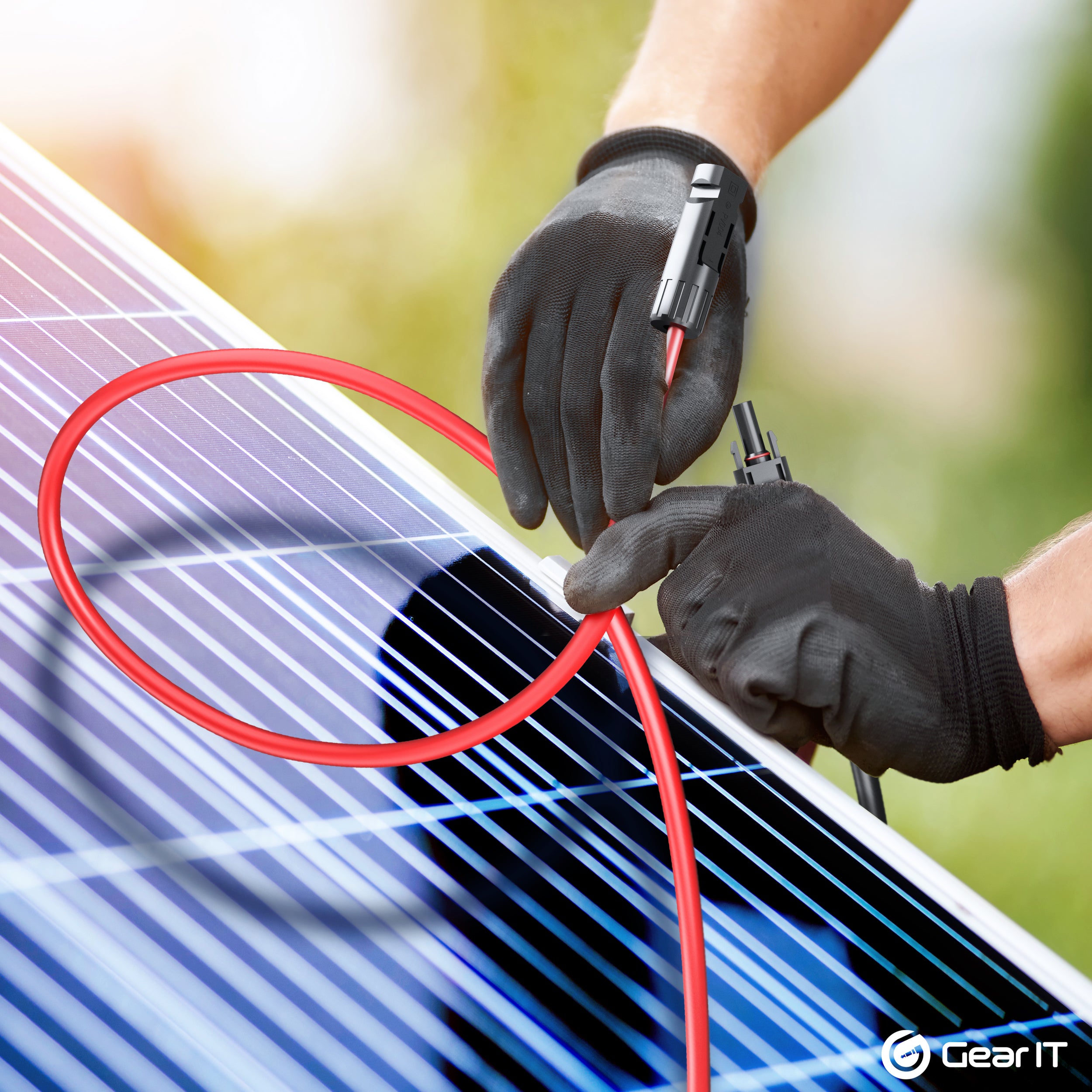 10AWG Solar Panel Extension Cable - Solar Panel Wire with Adapter Tool ...