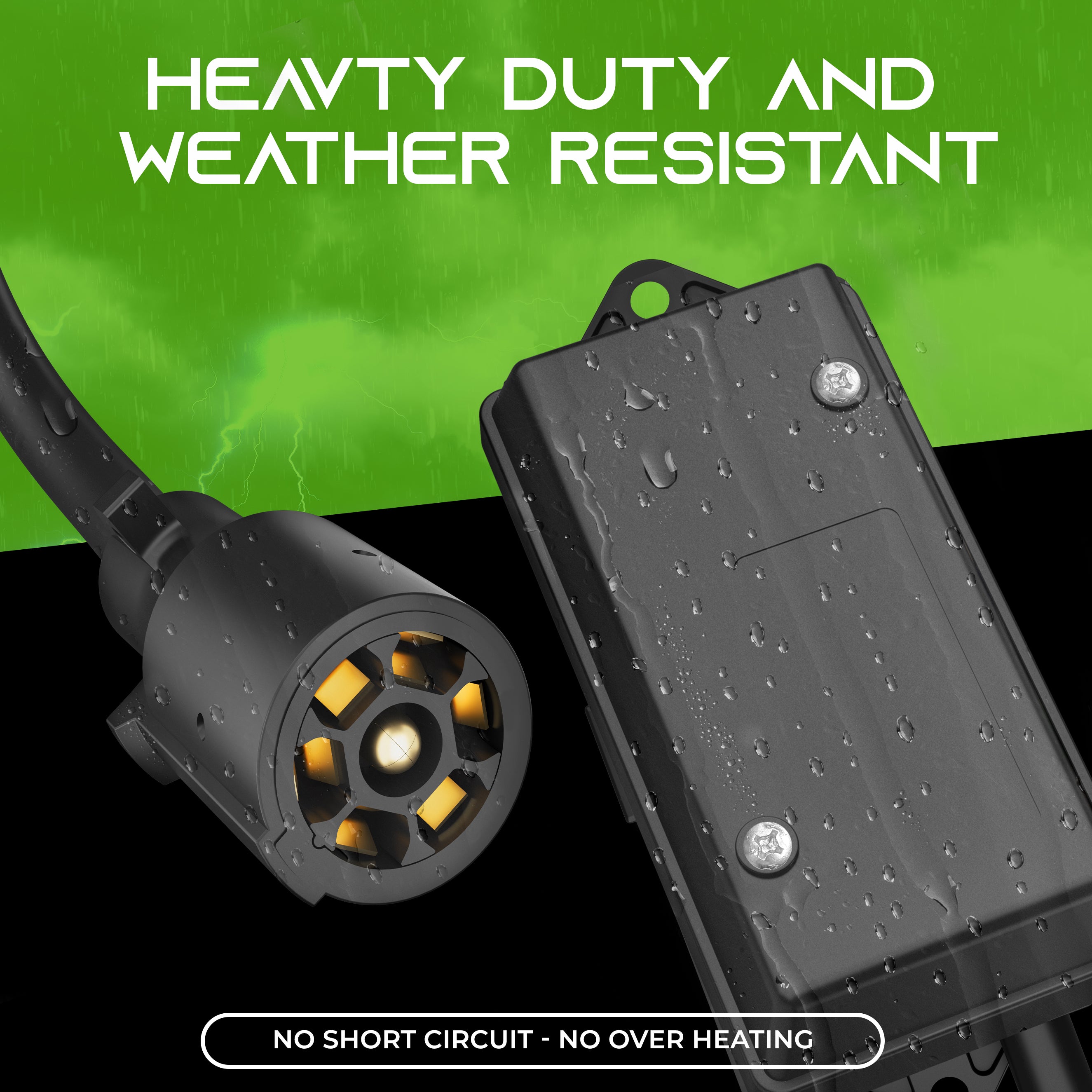 7 Way Conductor Wire RV Trailer Cord with Junction Box - GEARit