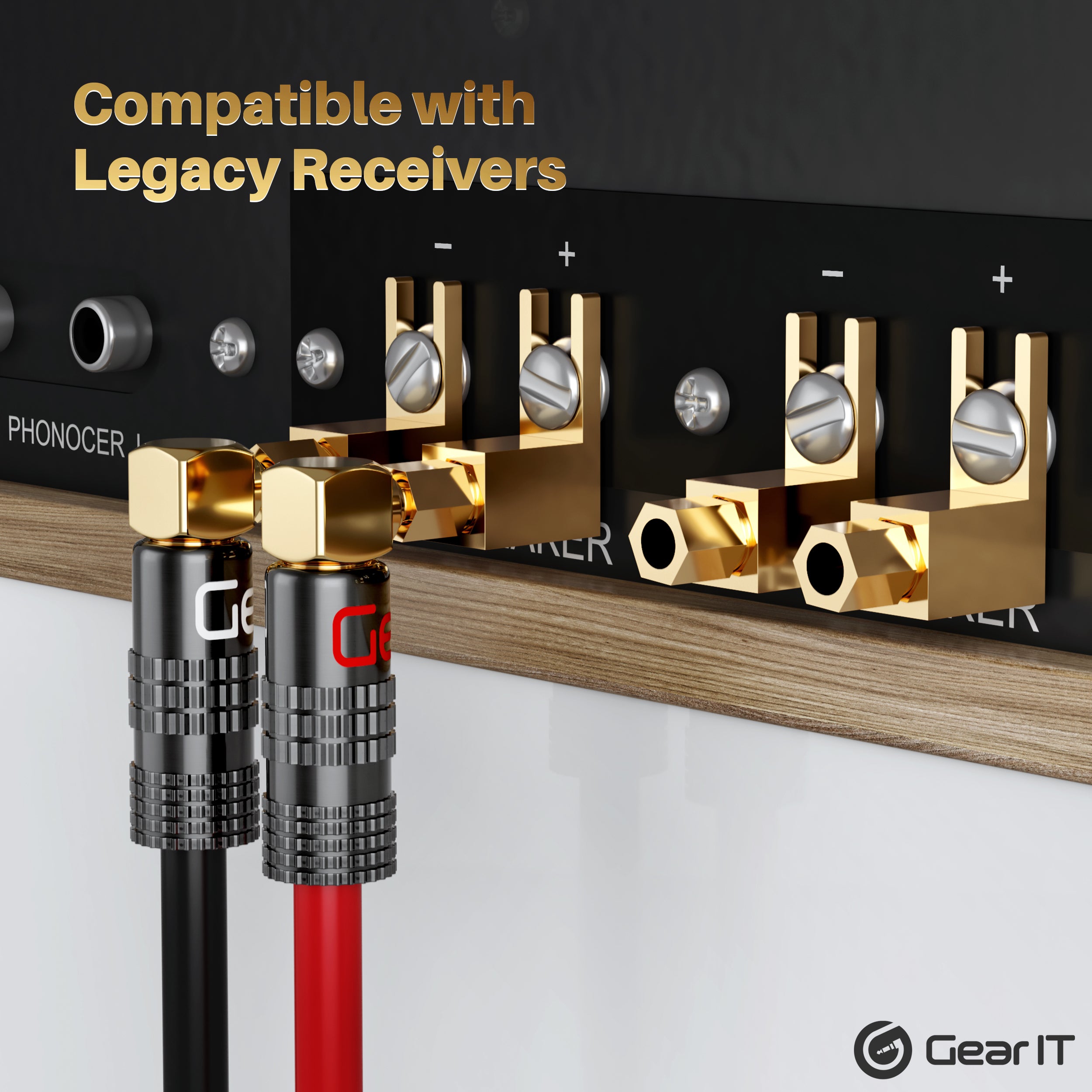 4 Pairs Right Angle Banana Plugs and 4 Pairs Right Angle Spade Banana ...